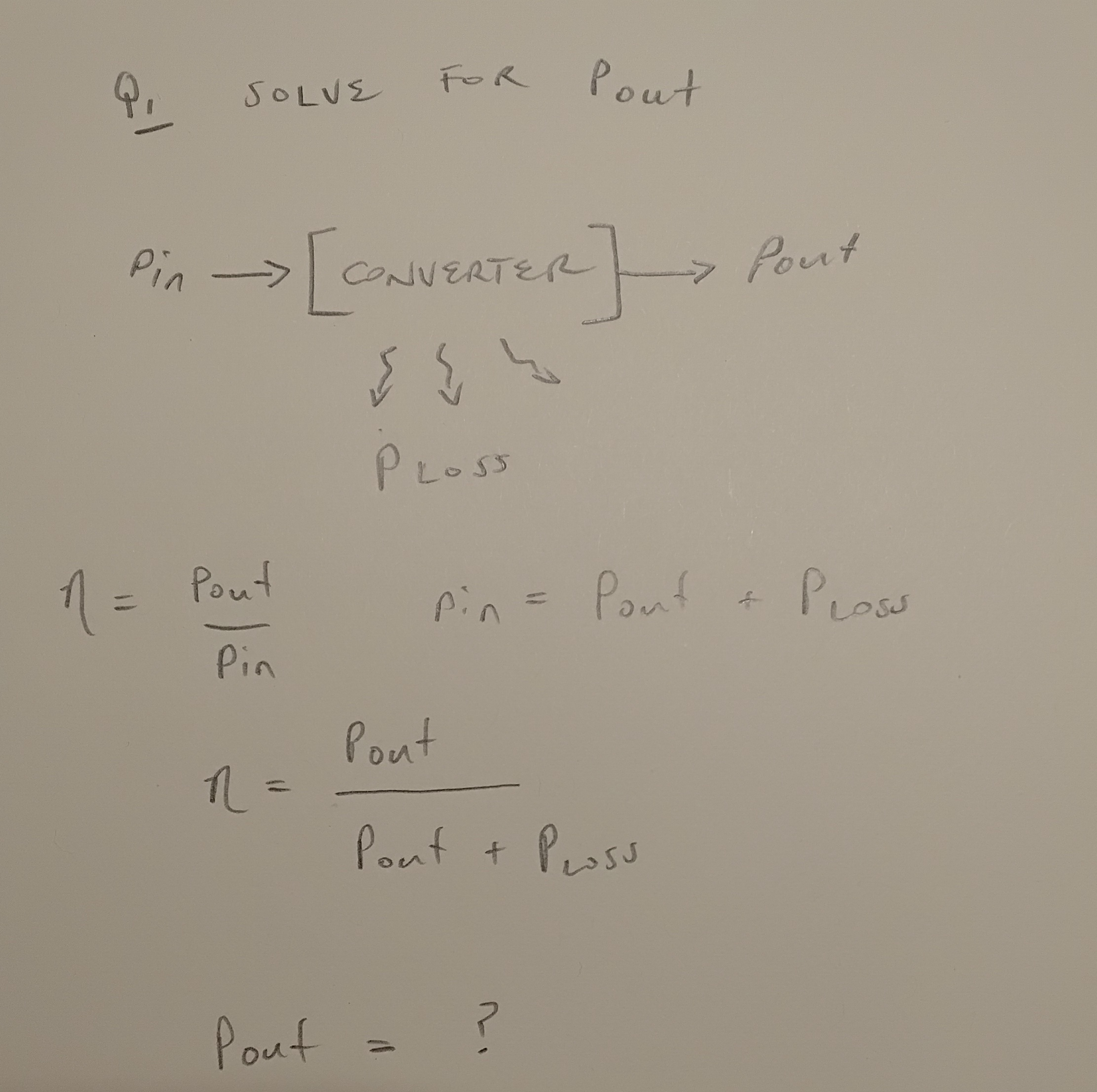 Solved P1 ﻿SOLVE For Poutρin →[ ﻿CONVERTER ]→ ﻿Pout | Chegg.com