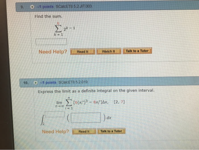 Solved 2. -11 points SCalcET8 5.2 022 Use the form of the | Chegg.com Solved 2. -11 points SCalcET8 5.2 022 Use the form of the | Chegg.com