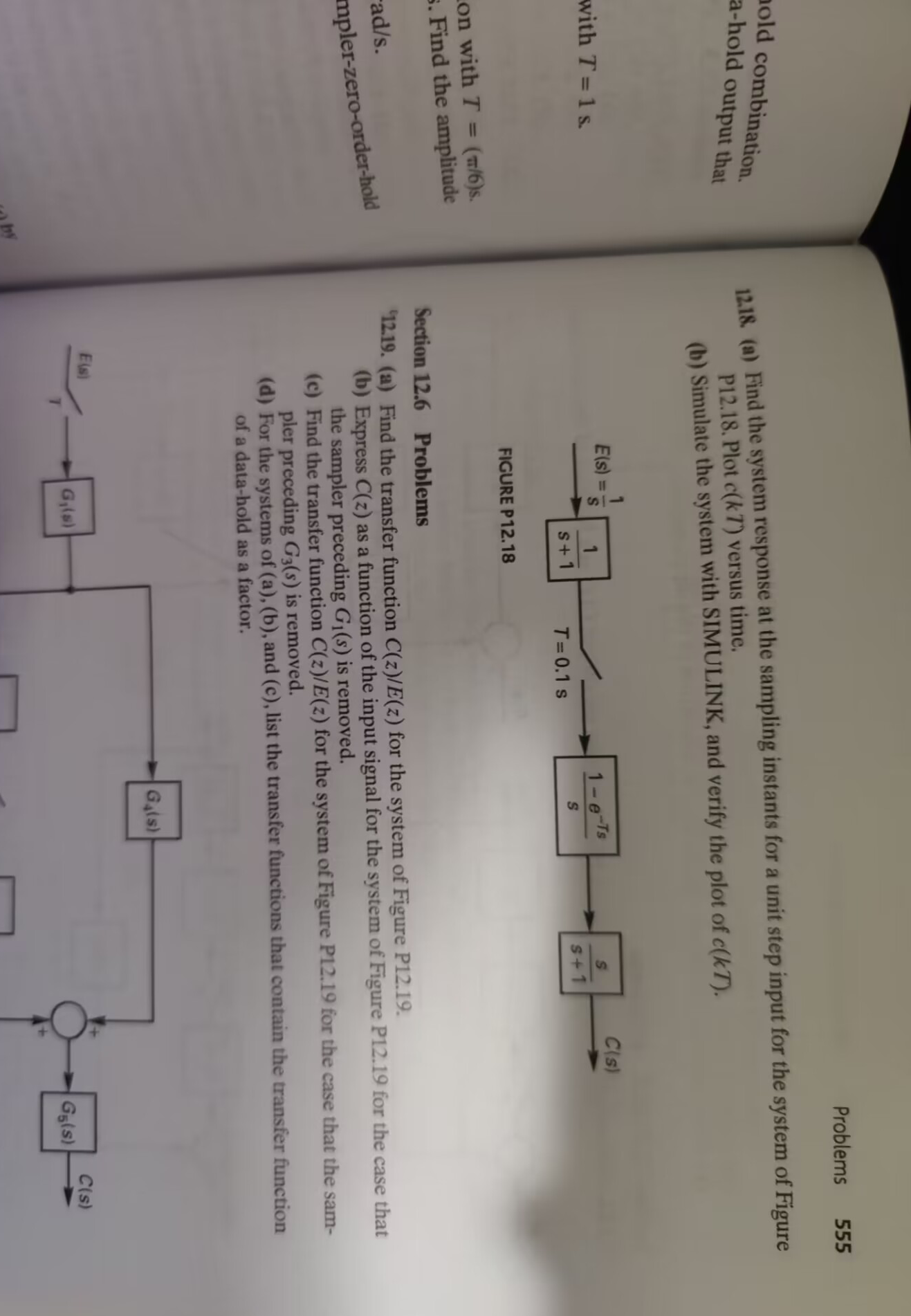 1218. (a) Find the system response at the sampling | Chegg.com