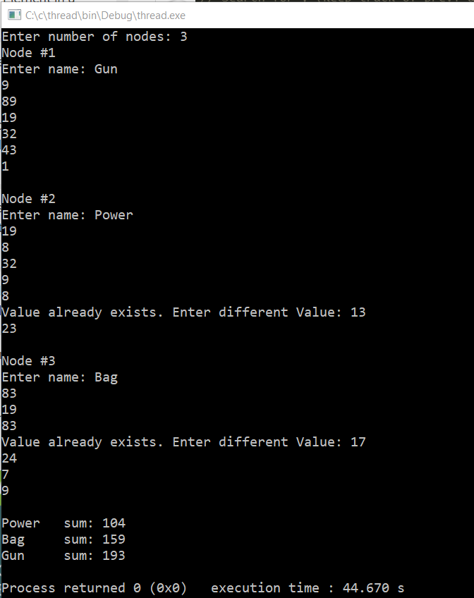 Write Program Implement Linked List Data Structure Problem Every Node Six Values Name Node