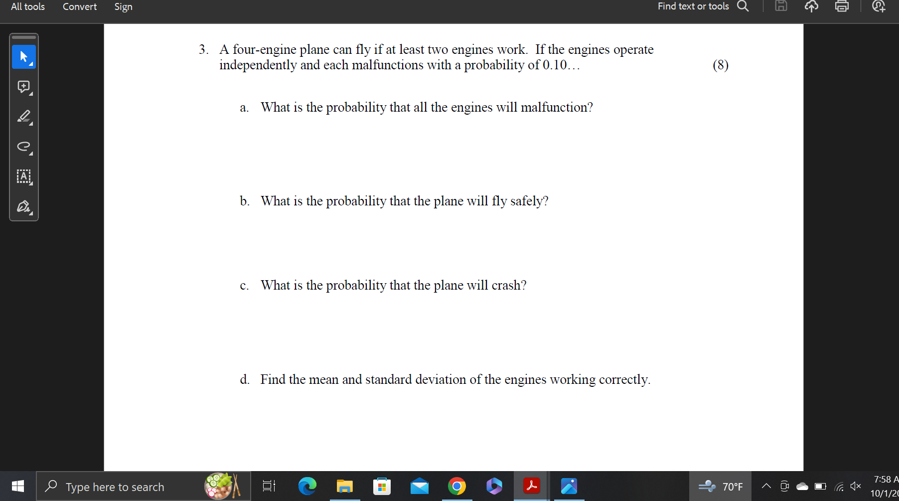 Solved 2. A multiple choice test has 25 questions with five | Chegg.com