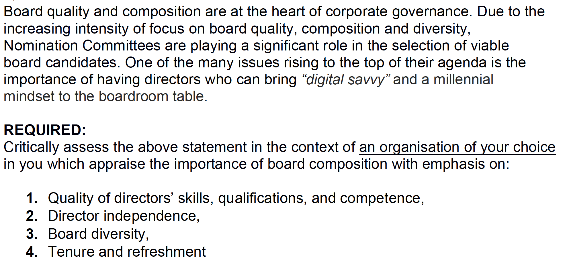 Solved Board quality and composition are at the heart of | Chegg.com