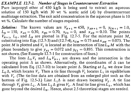 Number of Stages in Countercurrent Extraction. Repeat | Chegg.com