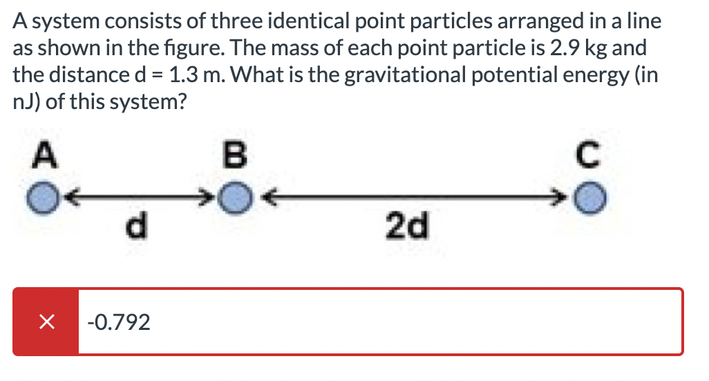 Solved A system consists of three identical point particles | Chegg.com
