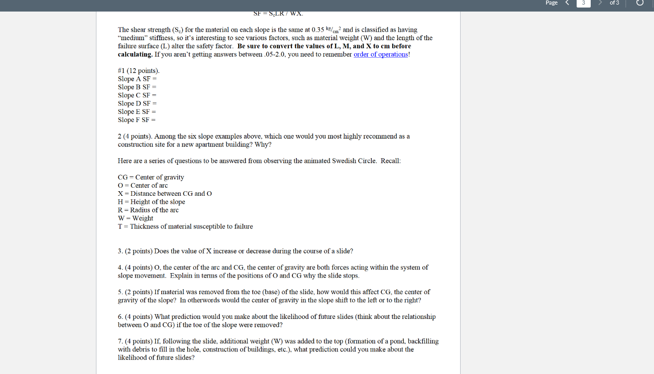 Solved Cincinnati area landslides The two main factors | Chegg.com