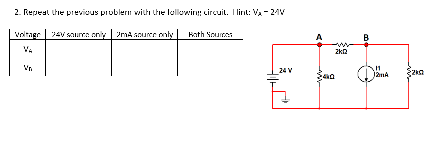 Solved 2. Repeat the previous problem with the following | Chegg.com