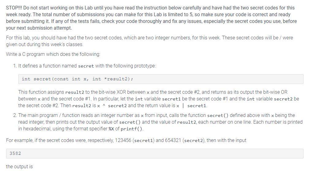Solved STOP!!! Do not start working on this Lab until you | Chegg.com