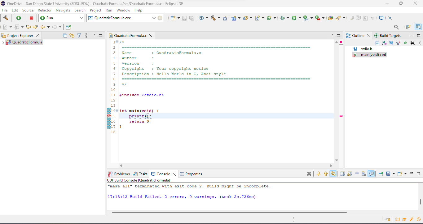 Solved Program: Roots of a second-order polynomial | Chegg.com