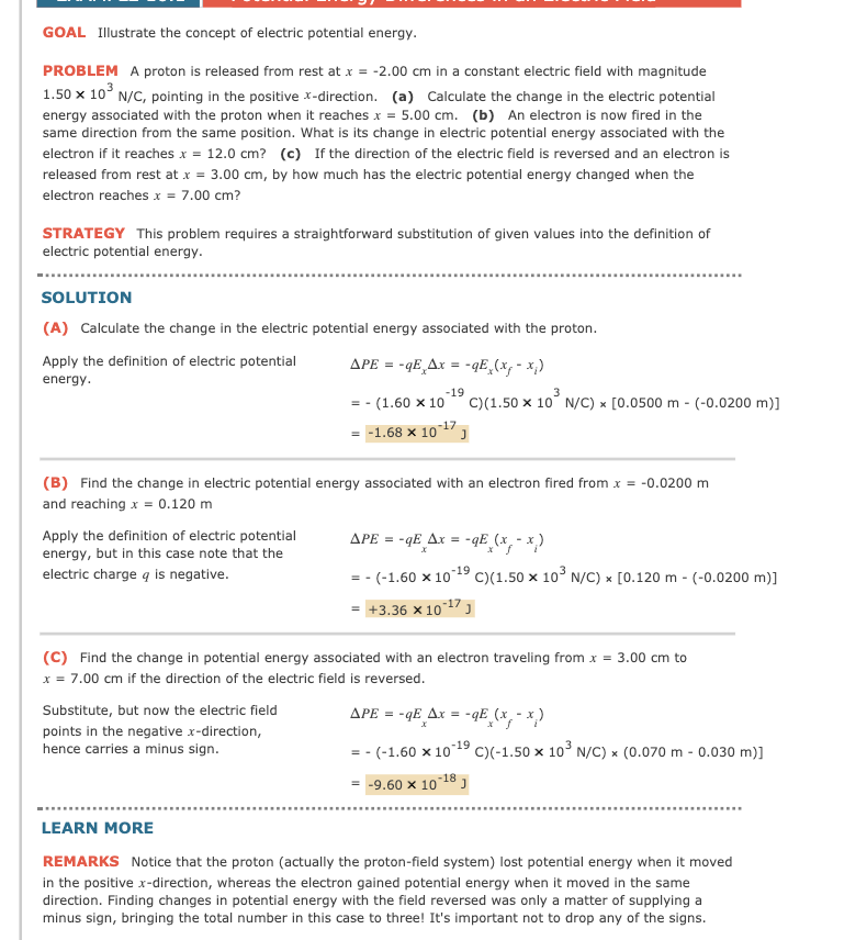 Solved GOAL Illustrate the concept of electric potential | Chegg.com