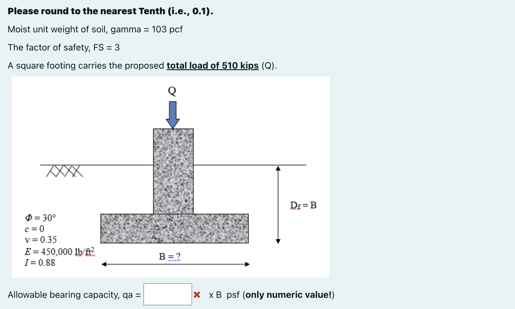 Solved Please round to the nearest Tenth (i.e., 0.1). Moist | Chegg.com