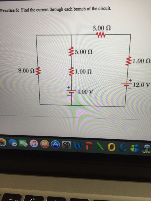 Solved Find the current through each branch of the circuit. | Chegg.com