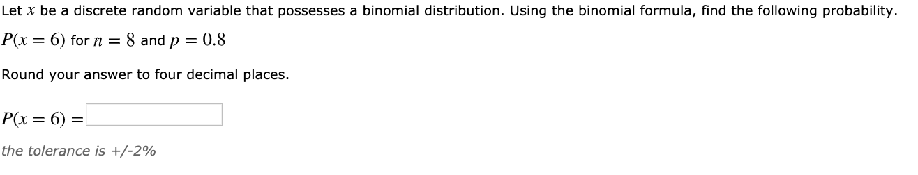 Solved Let x be a discrete random variable that possesses a | Chegg.com