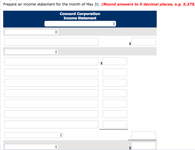 Solved Problem 3-2A (Part Level Submission) The Concord | Chegg.com