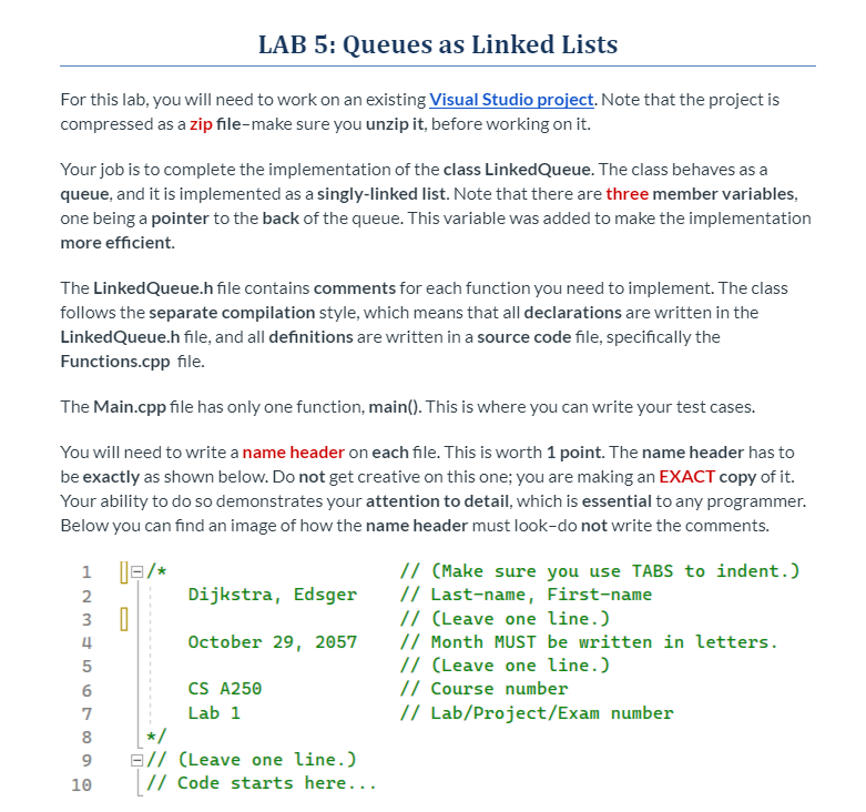 Solved For this lab, you will need to work on an existing | Chegg.com