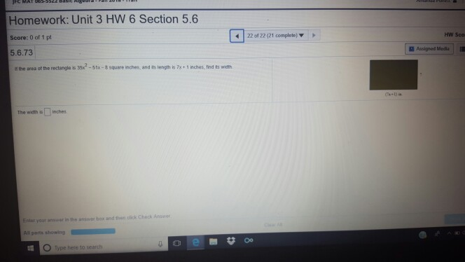 Solved Homework Unit 3 Hw 6 Section 5 6 Score 0 Of 1 Pt