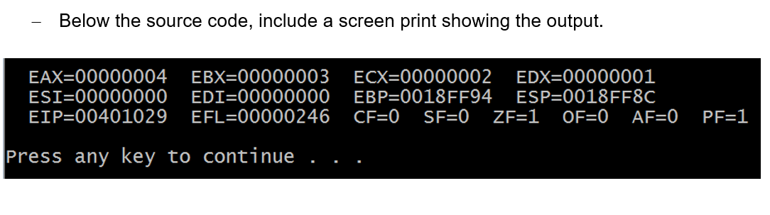 HW_3e - movzx and movsx instructions 1.) Declare two | Chegg.com
