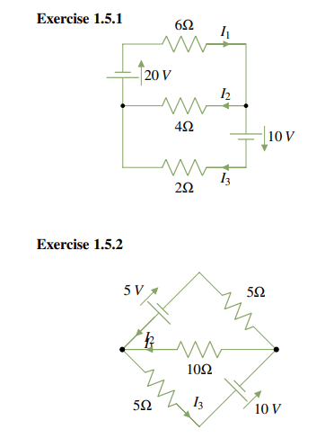Solved Find the currents in the circuits, using junction | Chegg.com