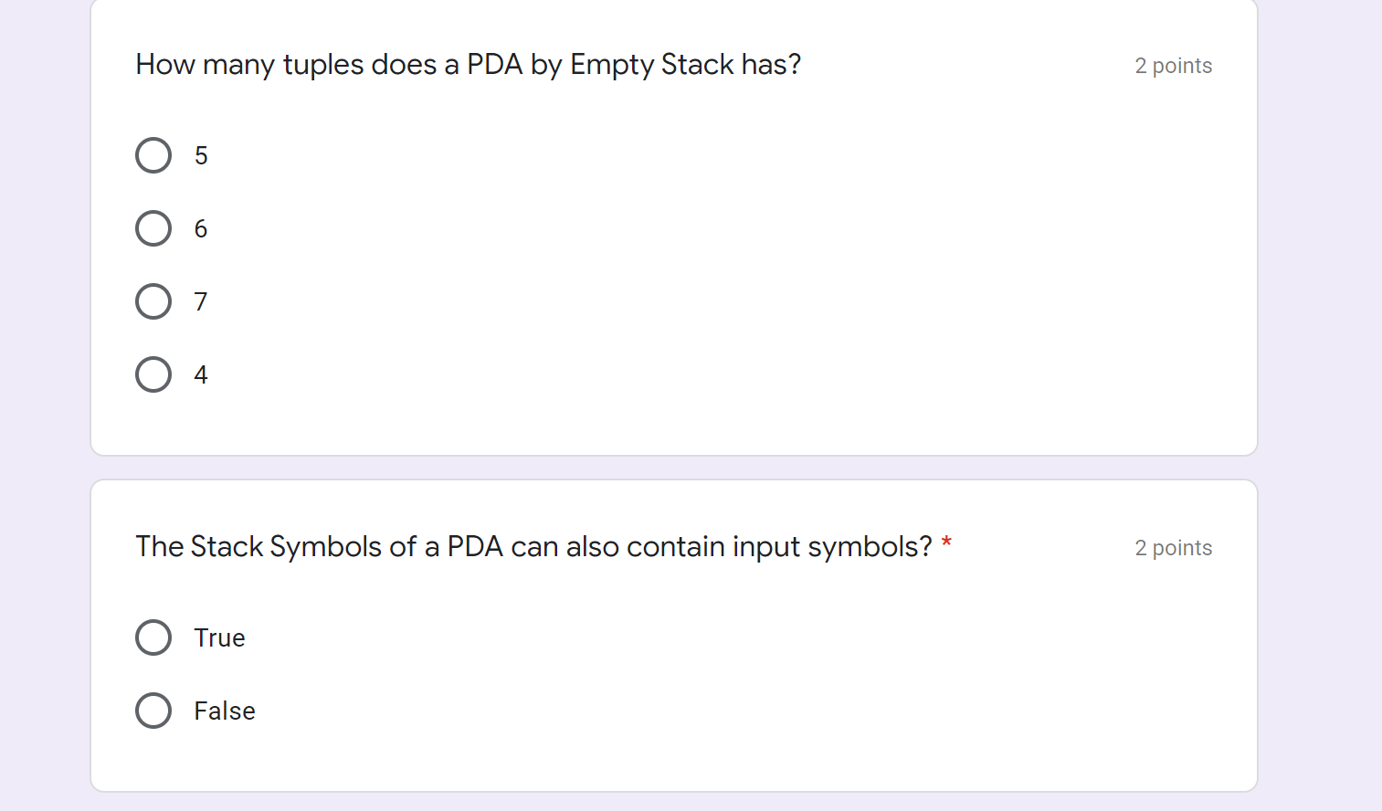 Solved How many tuples does a PDA by Empty Stack has? 2 | Chegg.com