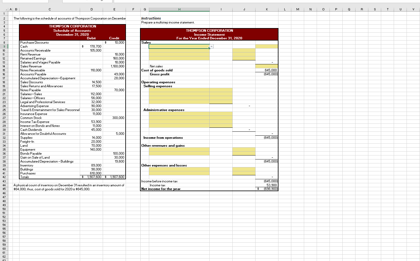 Solved Intermediate accounting 1 Multistep Income | Chegg.com