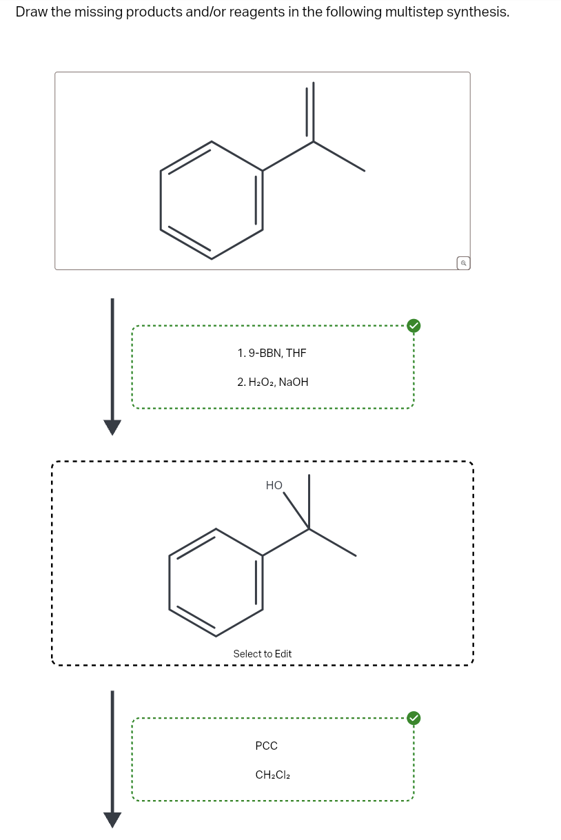 Solved Draw the missing products and/or reagents in the | Chegg.com