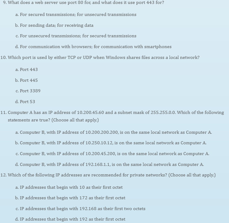 Solved 3. The DHCP server in a SOHO router is using the IP | Chegg.com