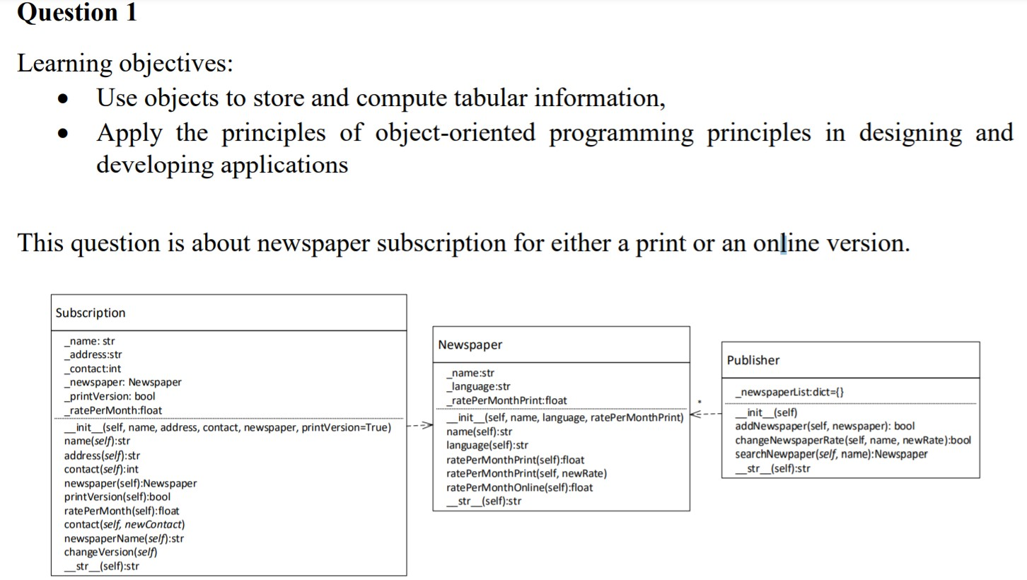 Solved Question 1 Learning objectives: Use objects to store | Chegg.com