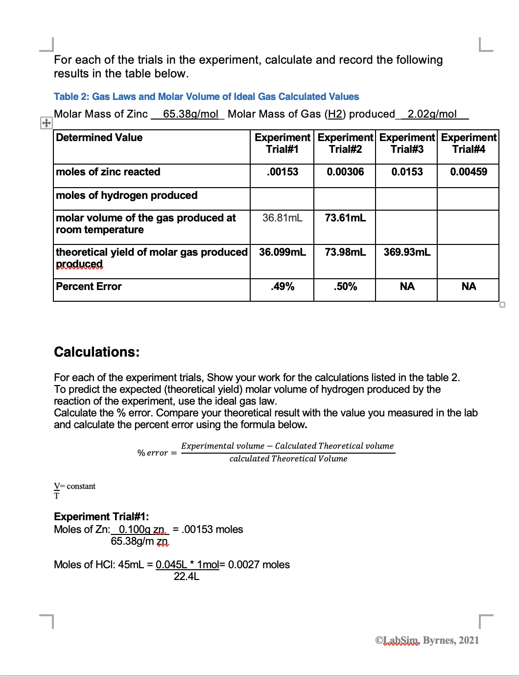Solved PLEASE fill out chart two based on chart ones | Chegg.com