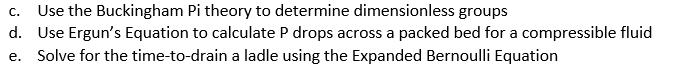 Solved C. Use the Buckingham Pi theory to determine | Chegg.com