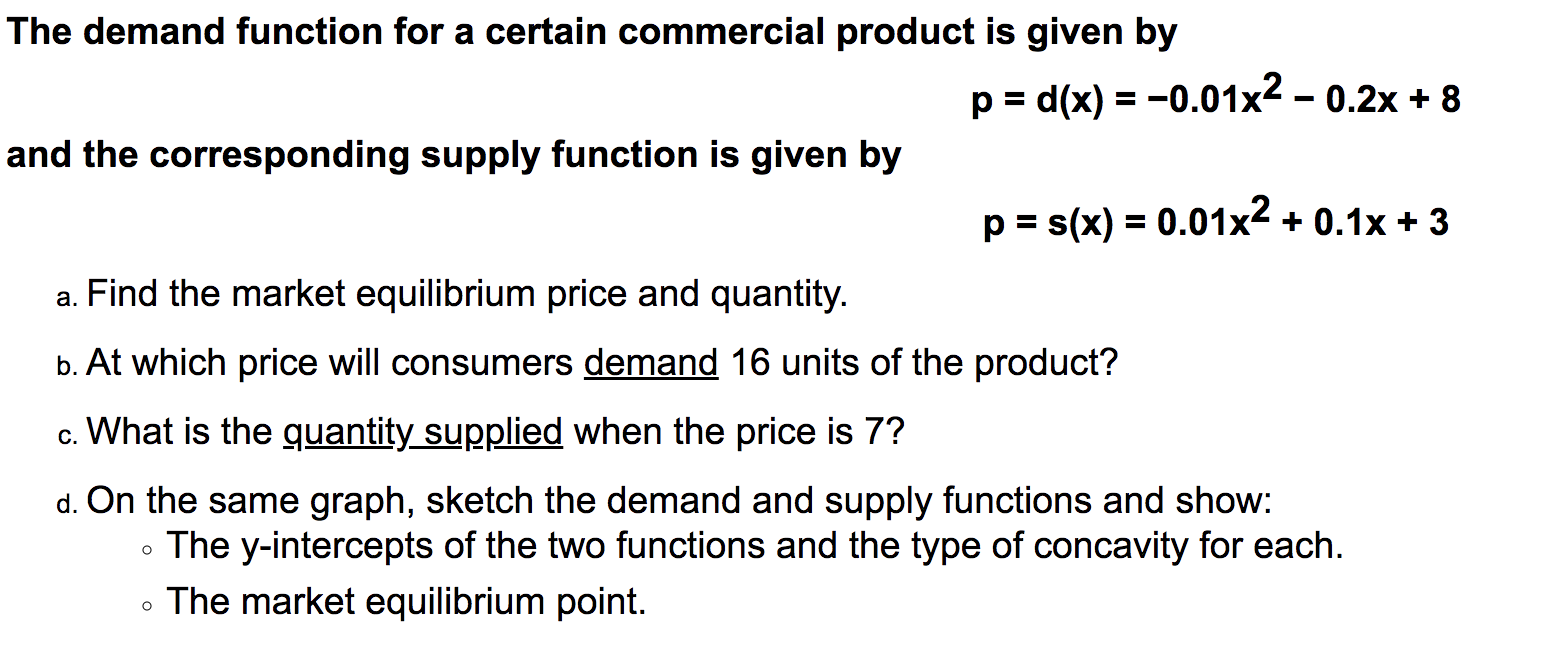 Solved The demand function for a certain commercial product | Chegg.com