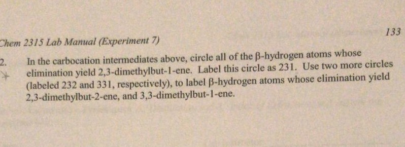 Solved Chem 2315 Lab Manual (Experiment 7) 2. In the | Chegg.com