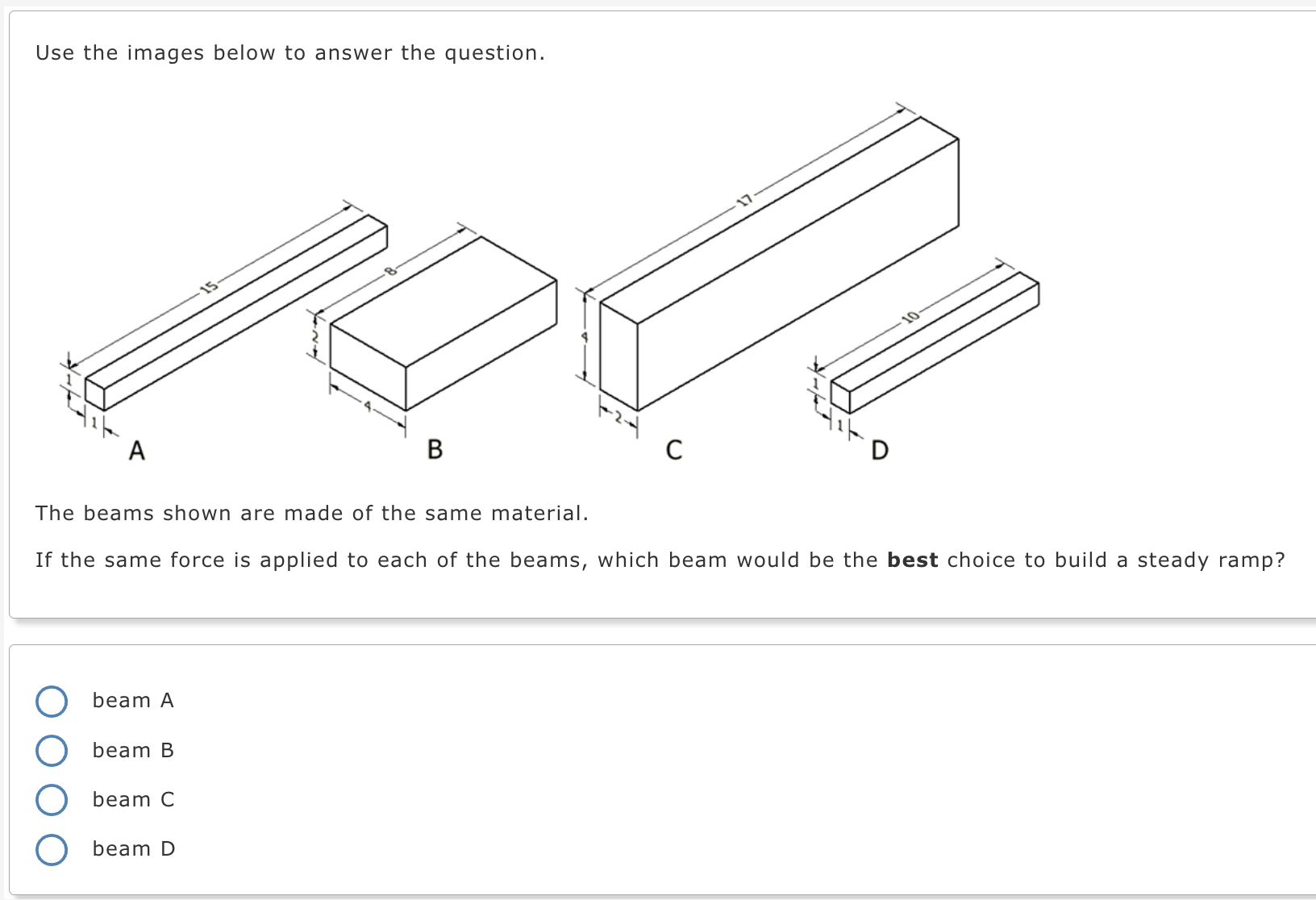 Solved Use the images below to answer the question.The beams | Chegg.com Solved Use the images below to answer the question.The beams | Chegg.com