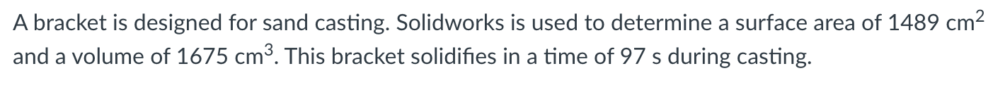 Solved What is the mold constant, C, in s/cm2 (assume n=2 | Chegg.com