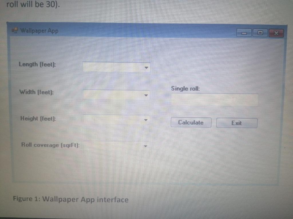 Solved Create an interface as shown in Figure 1. There are | Chegg.com
