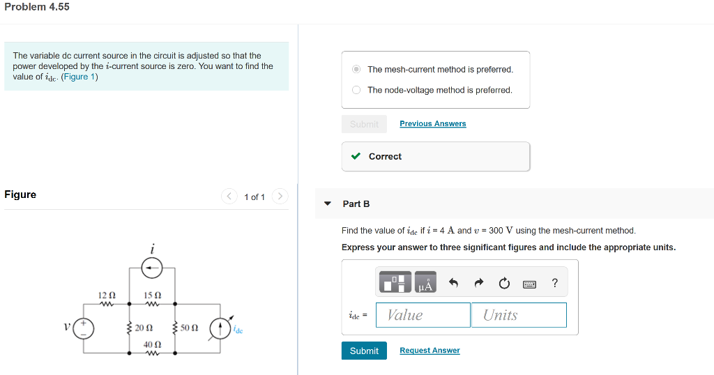 Solved Problem 4.55 The variable dc current source in the | Chegg.com
