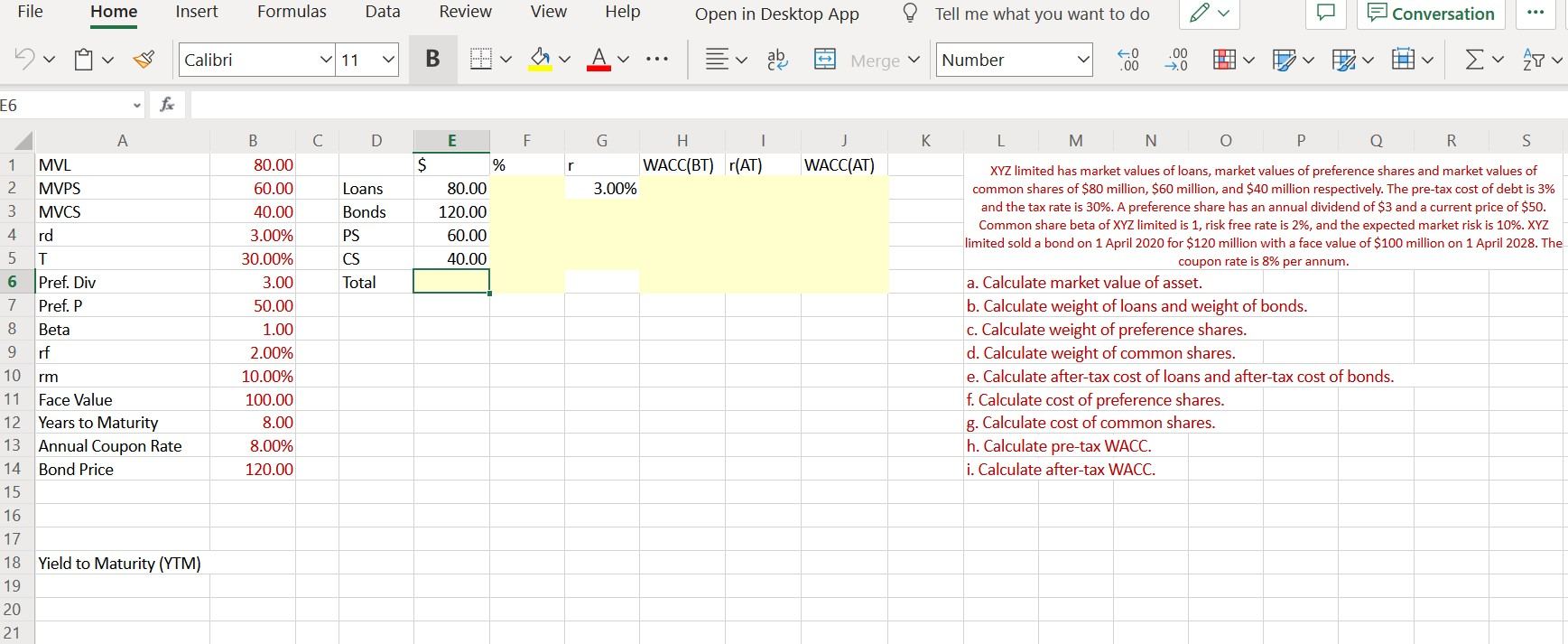 Solved File Home Insert Formulas Data Review View Help Open | Chegg.com