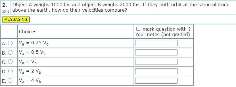 Solved 2542 2. Object A weighs 1000 lbs and object B weighs | Chegg.com