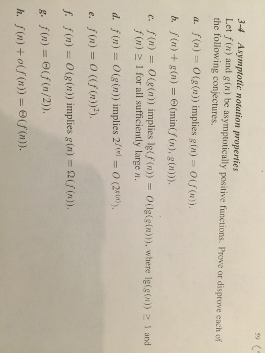 Solved Let f(n) and g(n) be asymptotically positive | Chegg.com