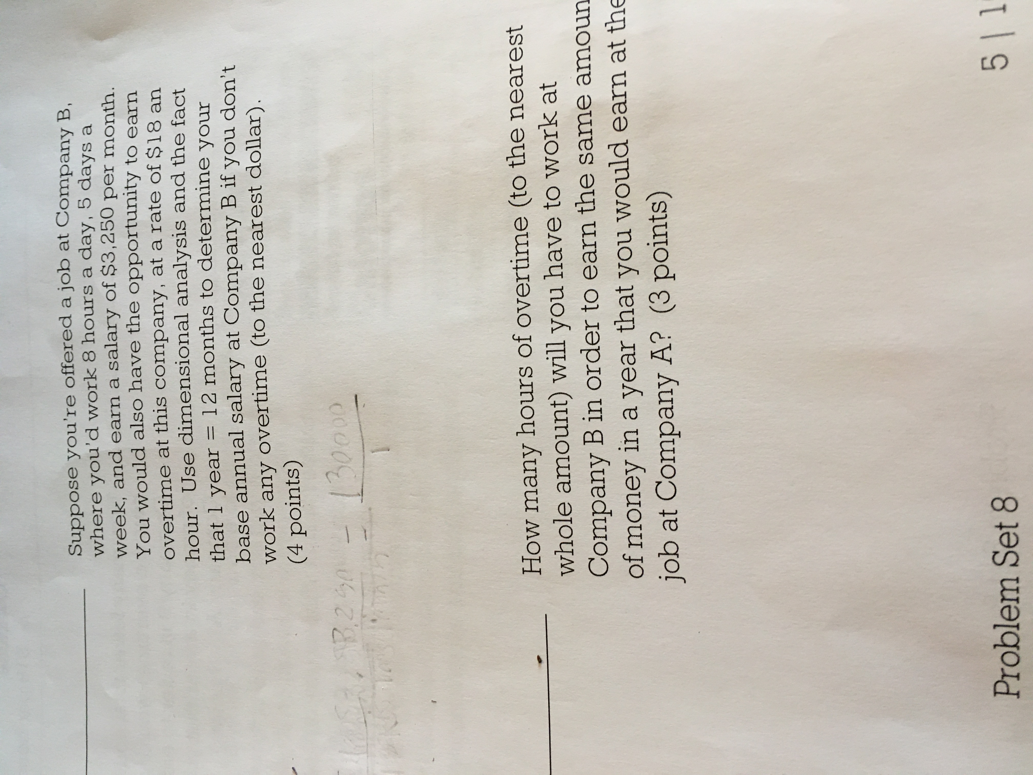 Solved Suppose you're offered a job at Company B, where | Chegg.com