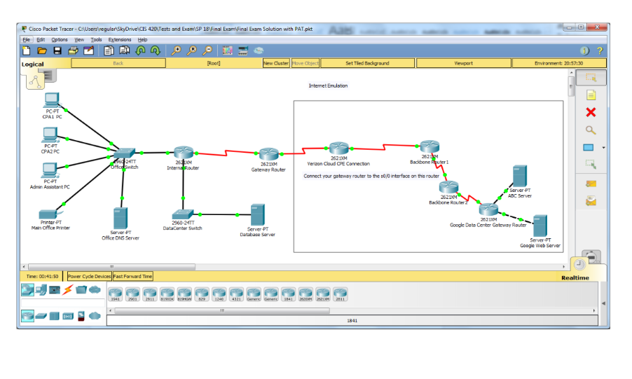 Solved Using Packet Tracer, you will build a network for a | Chegg.com