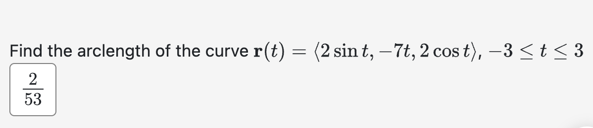 Solved Find the arclength of the curve | Chegg.com