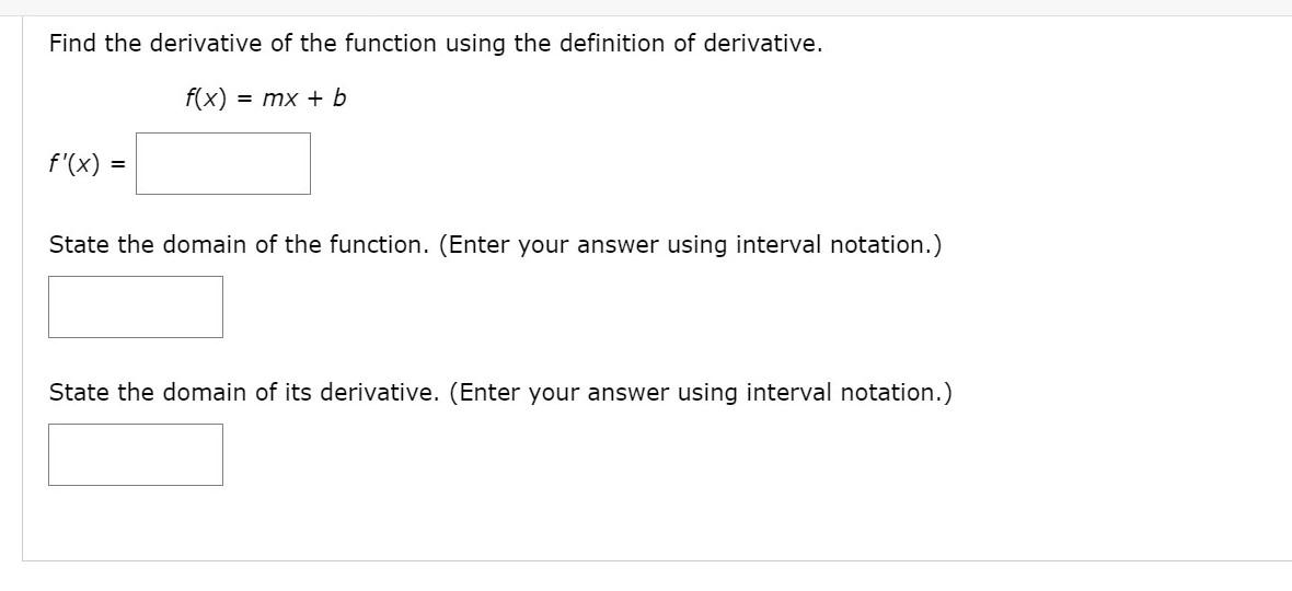 Solved Find the derivative of the function using the | Chegg.com
