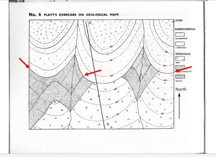 Solved B.) Use the map labeled "No. 6 Platt's Exercises on | Chegg.com