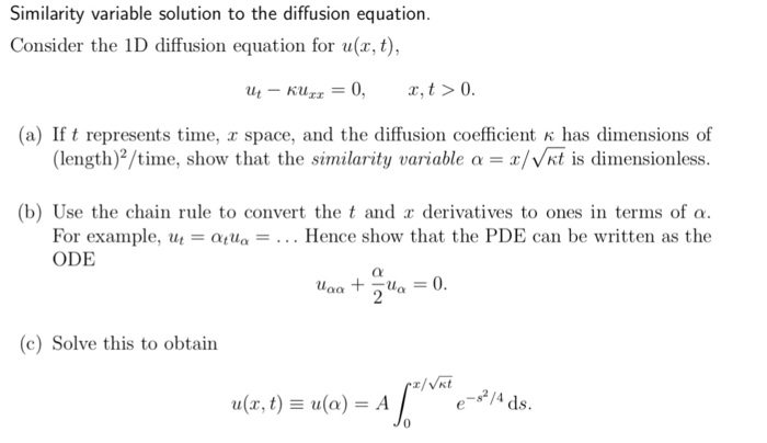 Diffusion Equation Solution 1d Tessshebaylo