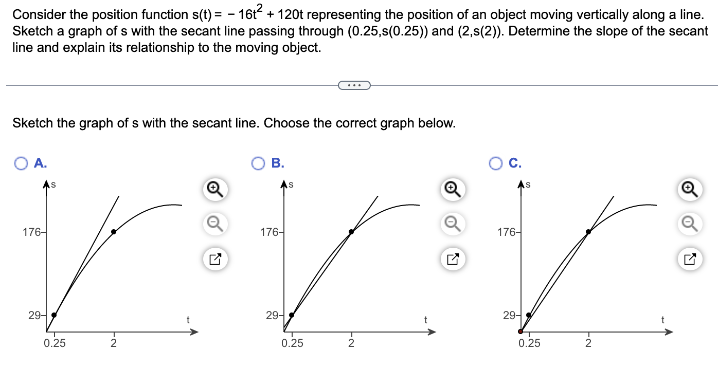 Solved Consider The Position Function S T −16t2 120t