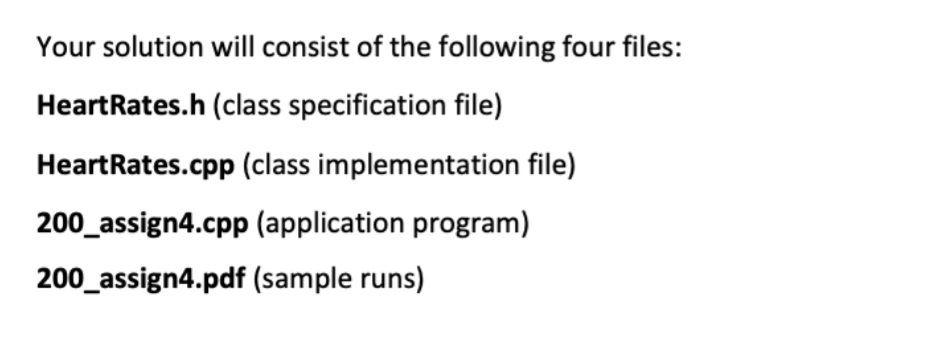 Solved Your solution will consist of the following four | Chegg.com