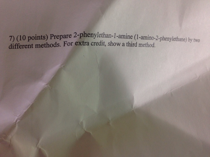 Solved are 2-phenylethan-1-amine (1-amino-2-phenylethane) by | Chegg.com
