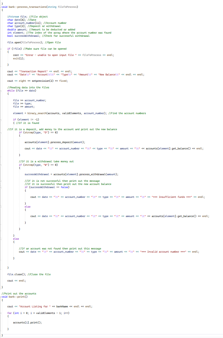 In C++ Please. Note: CODE TO BE FINSHED: main.cpp / | Chegg.com