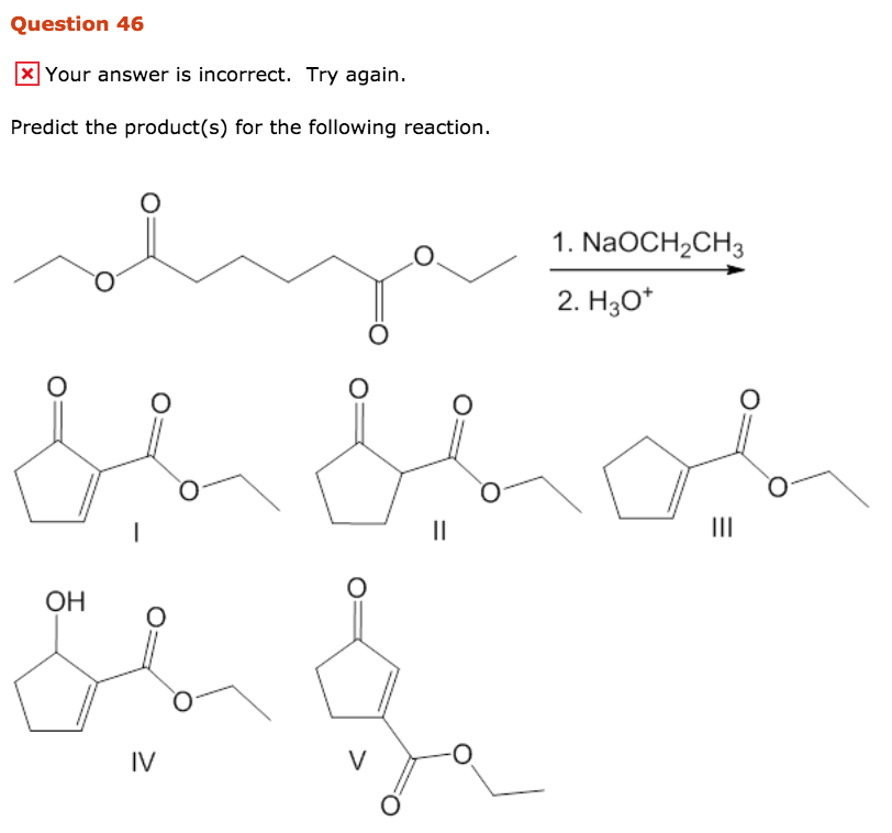 Solved Ọuestion 46 Your answer is incorrect. Try again. | Chegg.com