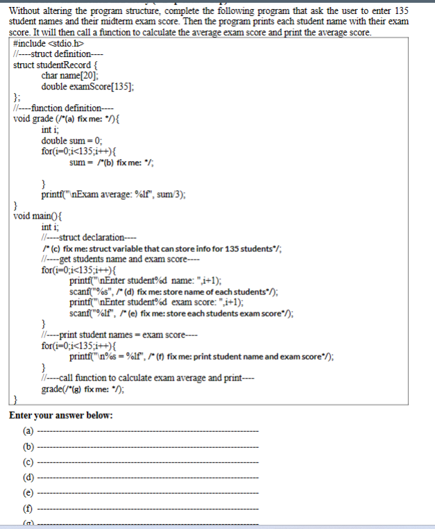 Solved student names and their midterm exam score. Then the | Chegg.com