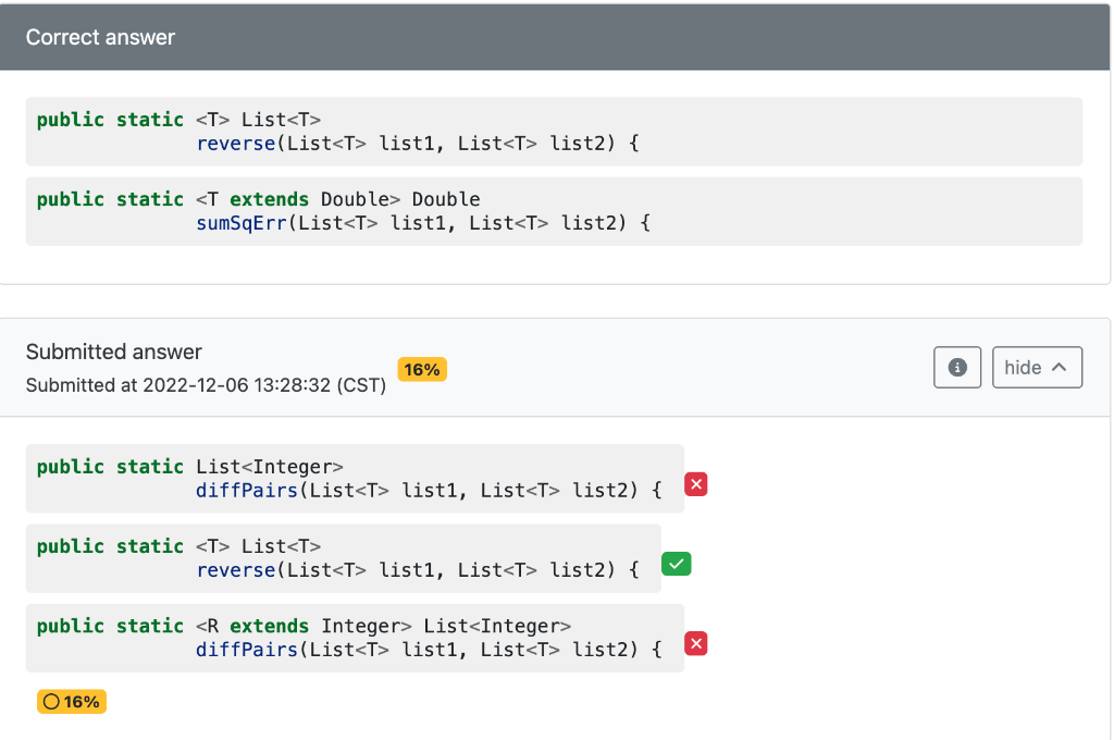 Solved Based on the rules for writing Generic methods, | Chegg.com